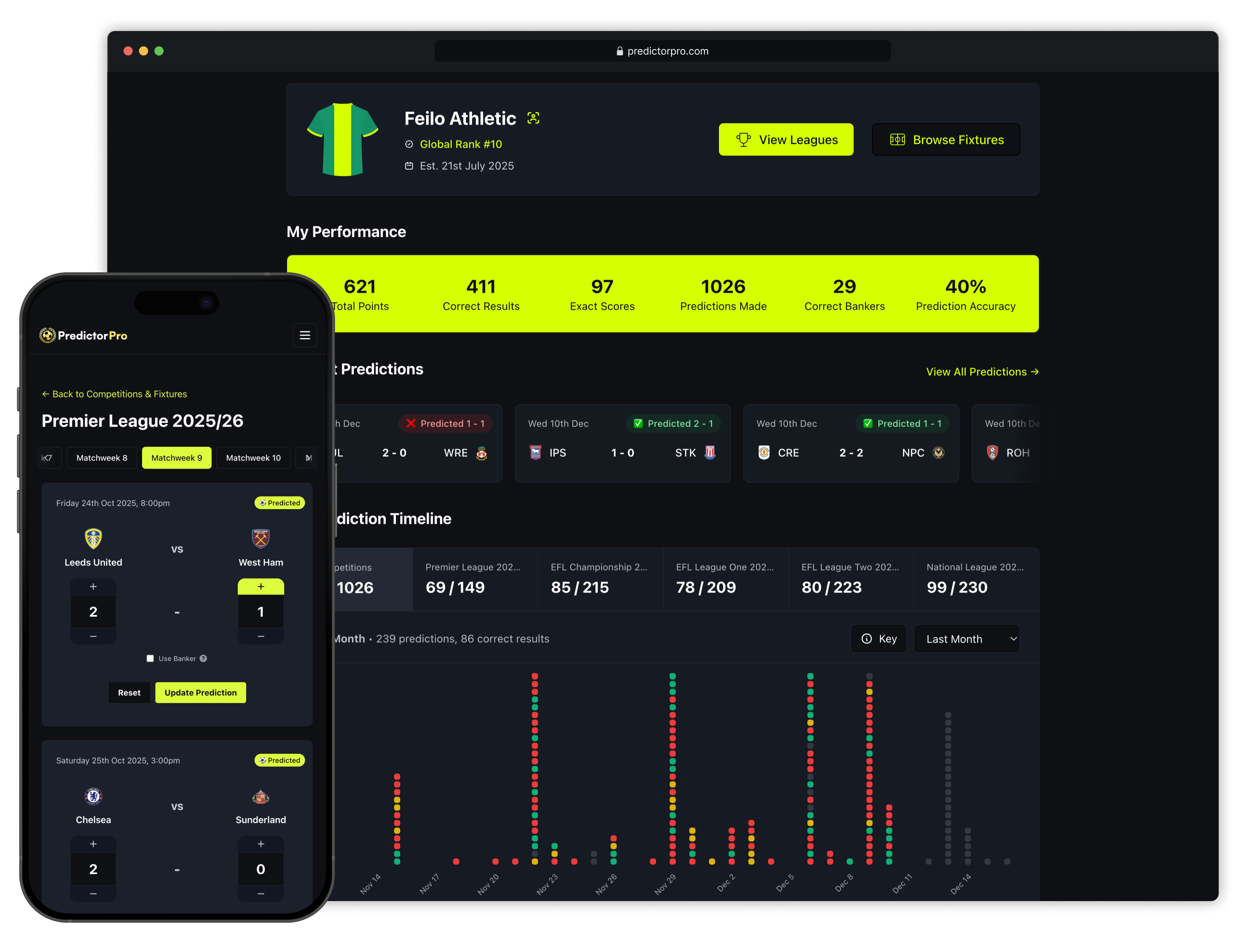PredictorPro - Football Prediction Game